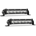 7 Inch Single Row Led Light Bar Pods - Ultra-Slim 60W 10000 Lumens ...