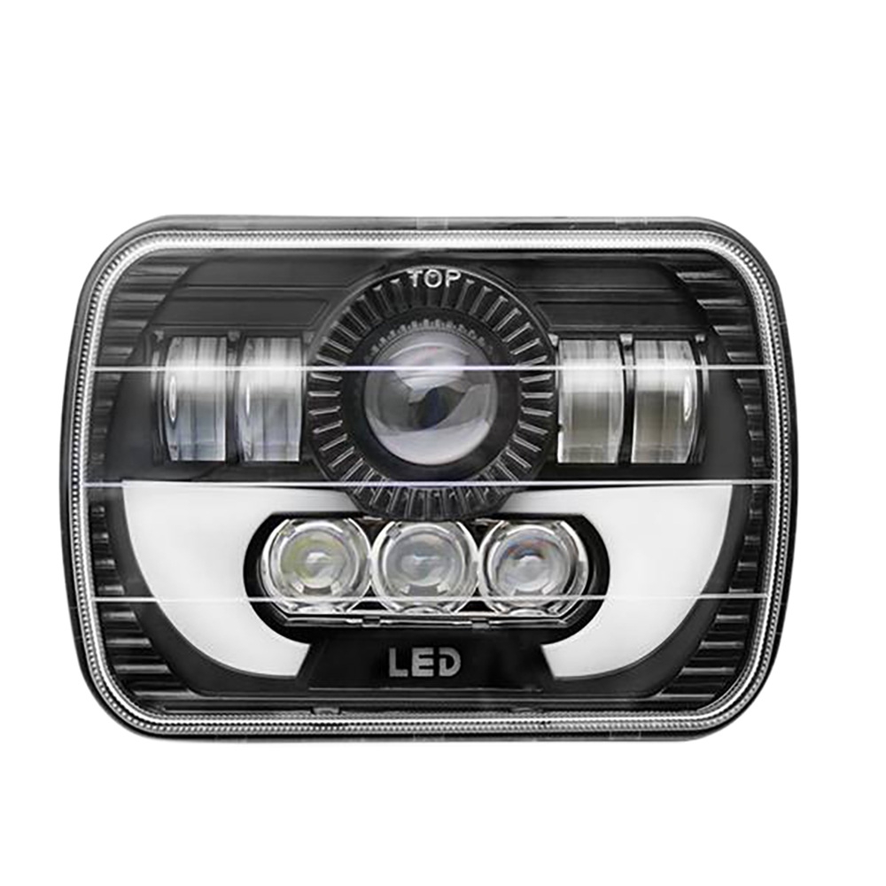 7 Inch Square Daytime Running Light Car Motorcycle Front Headlight DRL ...