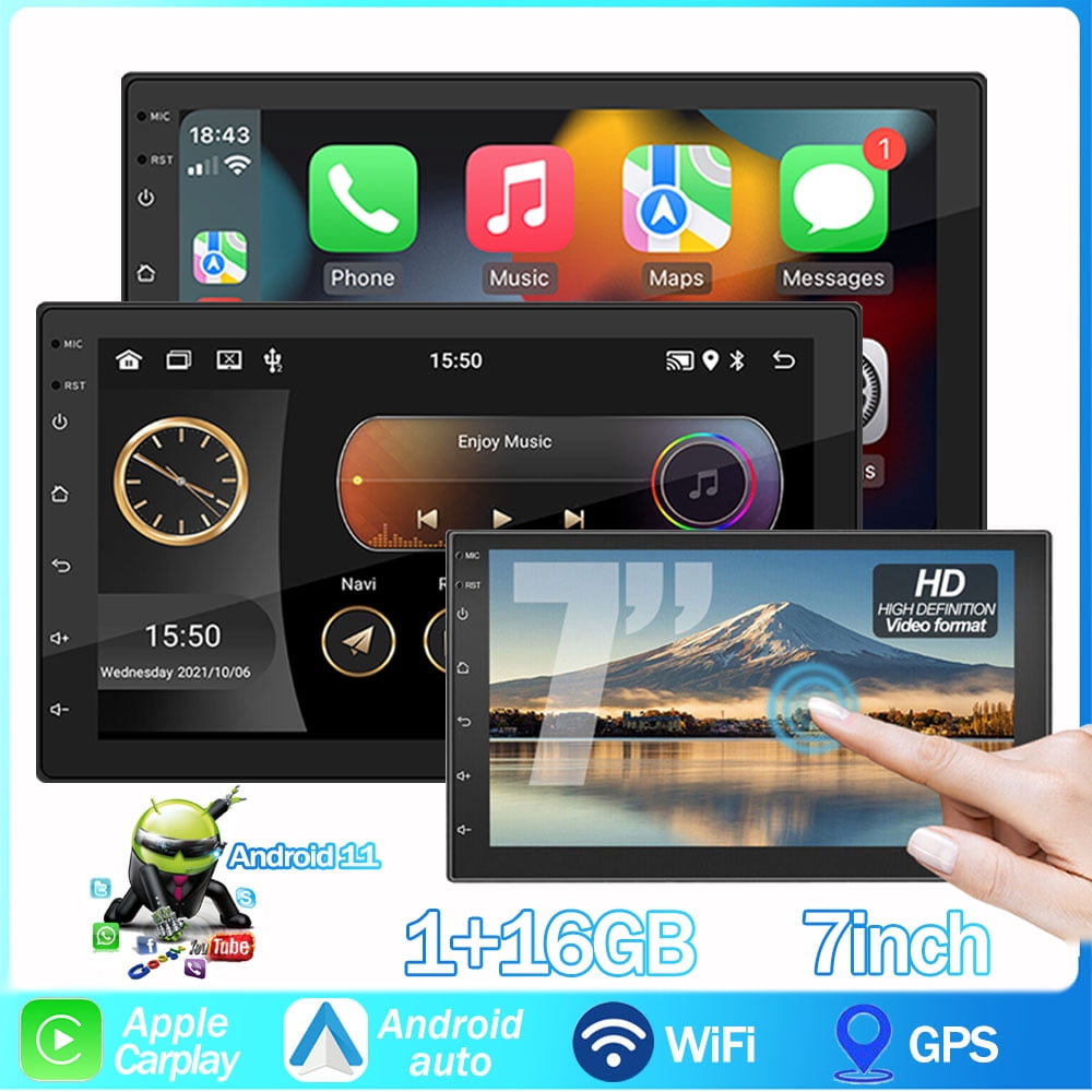 7 Inch Touch Screen Car Stereo 2 Din Android 11 Car Radio with Wireless ...