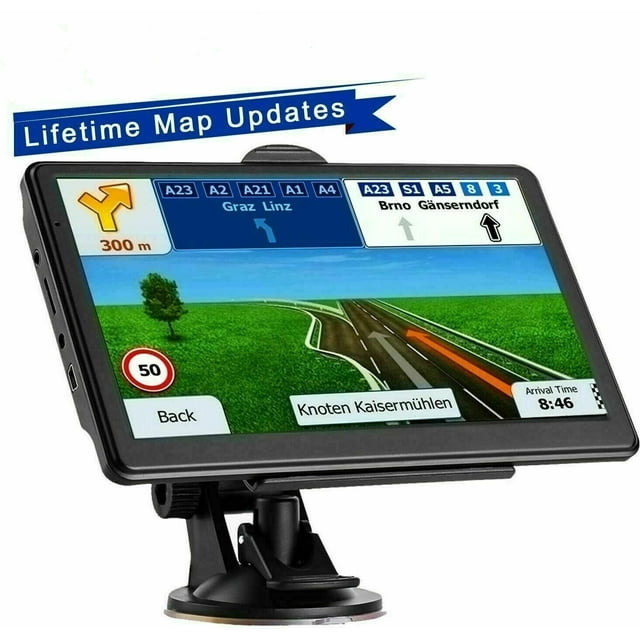 7" Inch Touchscreen GPS Navigation for Car & Truck & RV with Sunshade ...