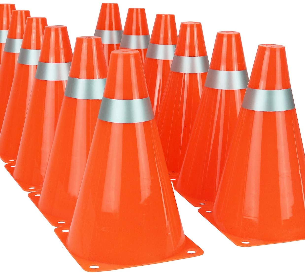 7 Inch Traffic Cones Soccer Drills Sport Training Orange Cones for Kids ...