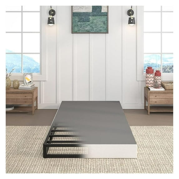 7 Inch Twin Box Spring, Heavy Duty Metal Mattress Foundation, 3000 lbs ...