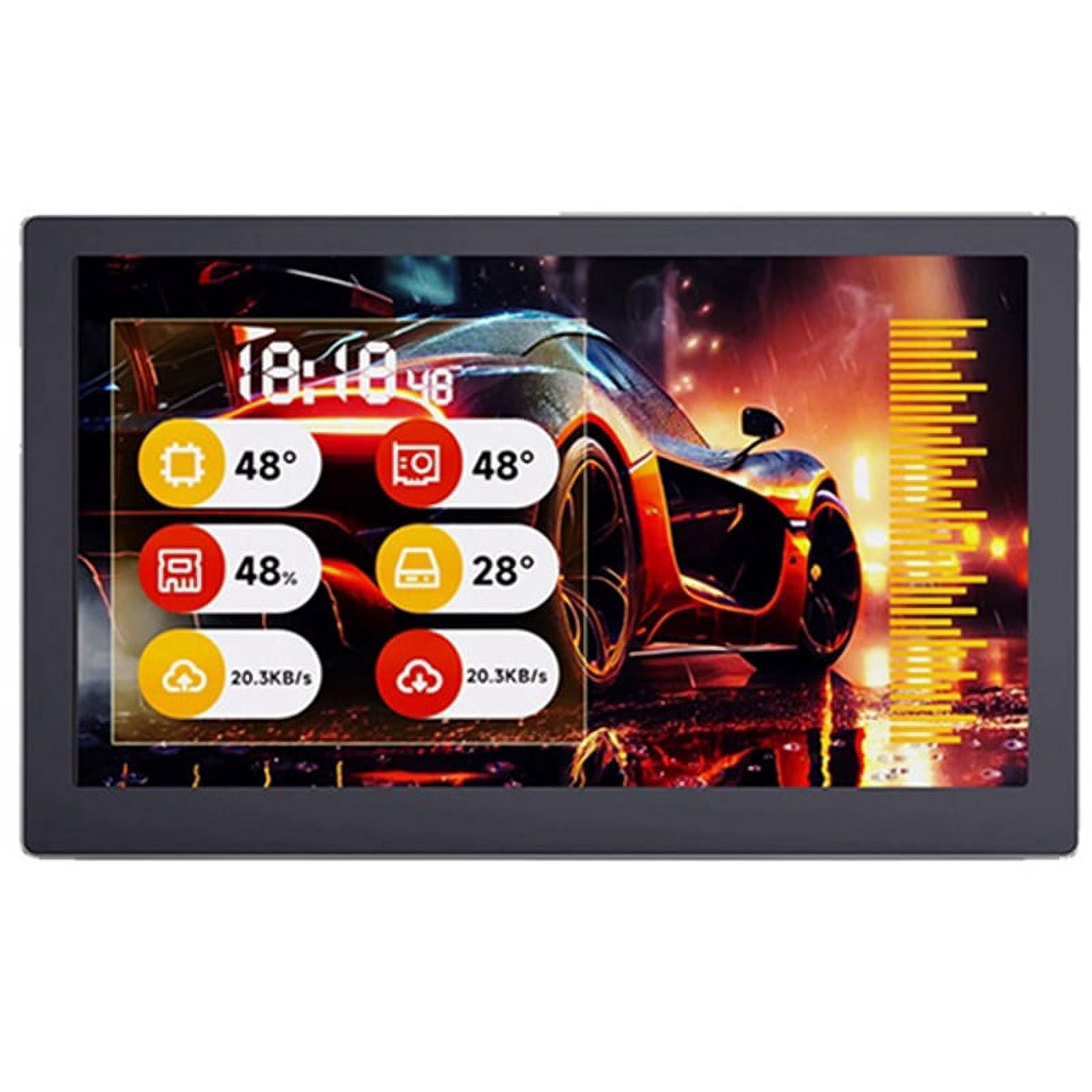 7-Inch USB Chassis Secondary Screen RGB Table-Mounted Atmosphere Screen ...