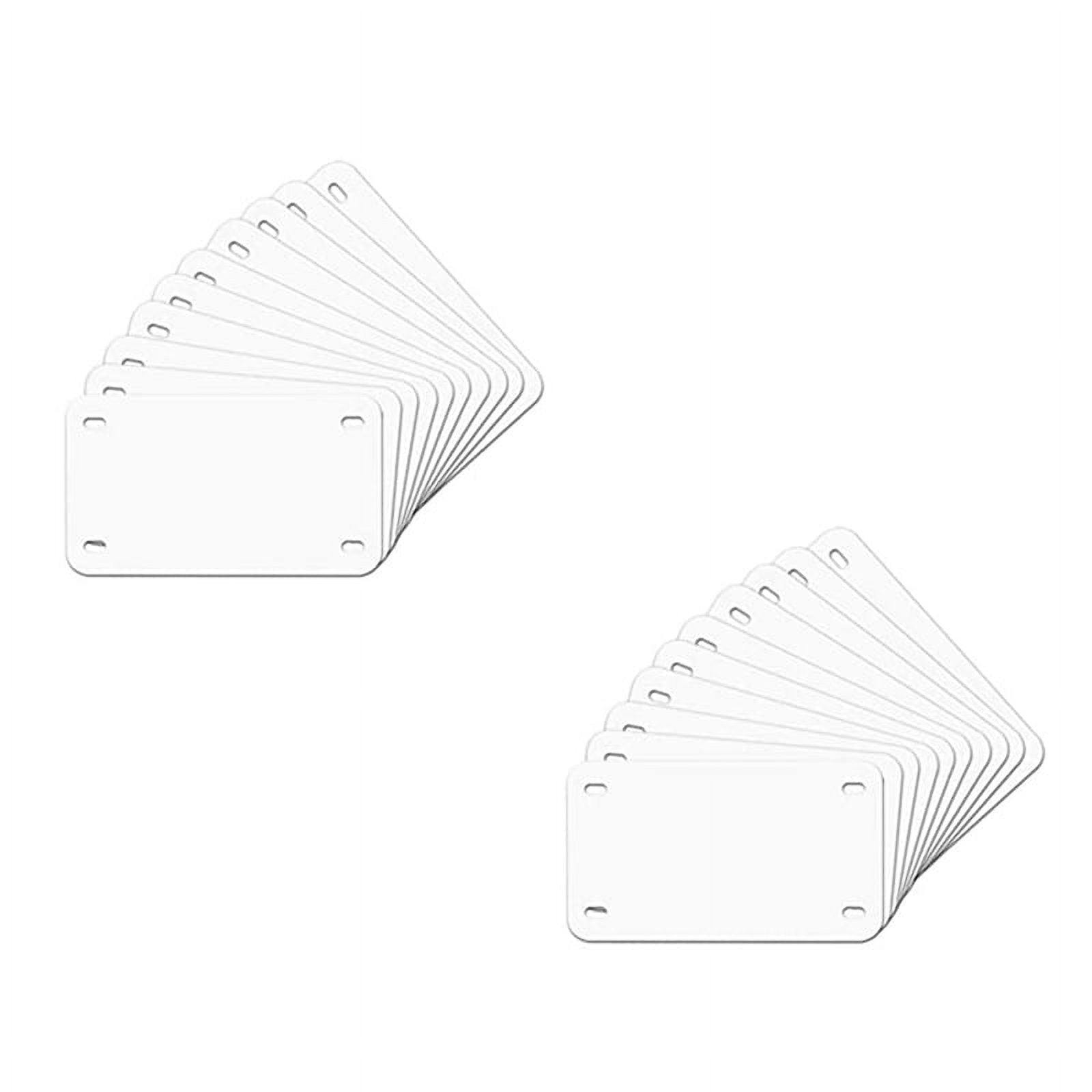 7 Inch X 4 Inch 20 Pack Sublimation License Plate Blanks,Heat Thermal ...