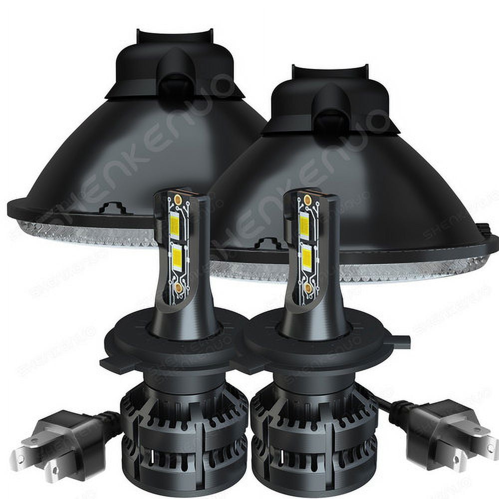 7 Inch led GLASS Headlight Round, ORIGINAL CLASSIC LOOK conversion ...