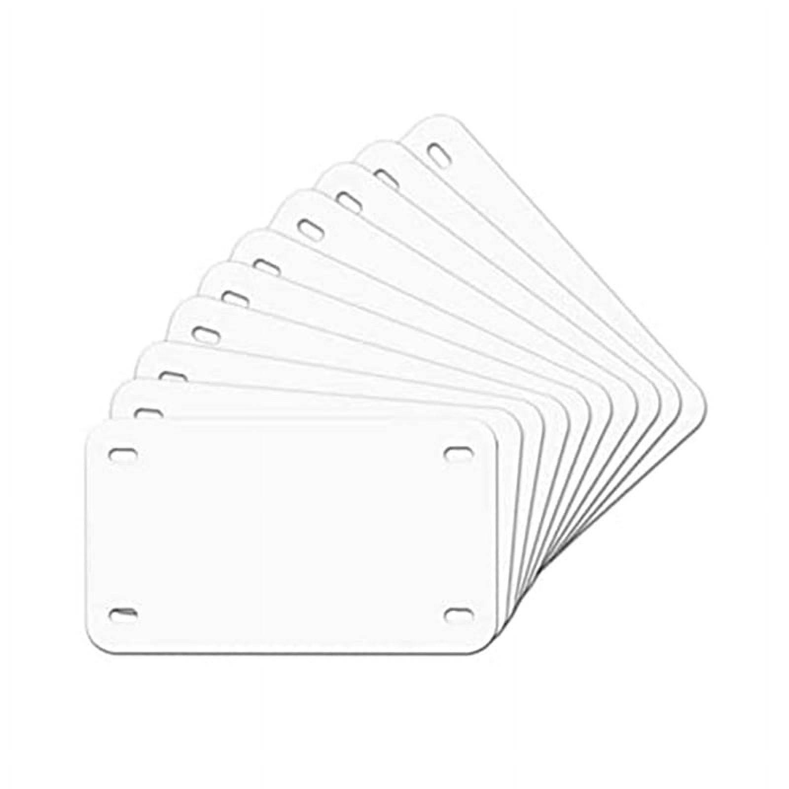 7 Inch x 4 Inch 10 Pack Sublimation License Plate Blanks,Heat Thermal ...