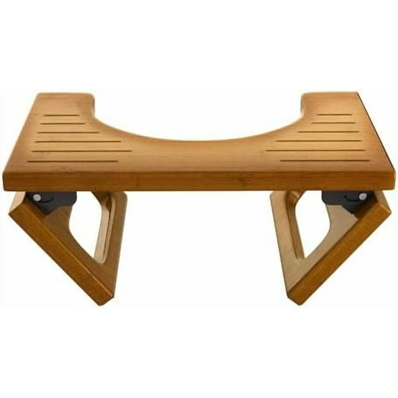 7 Inches Bamboo Toilet Stool Squat for Adult, Foldable Squatting Potty ...