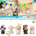 7 Inches LABUBU Doll, Plush Toy Set Vinyl Plush Keychain, Figures ...
