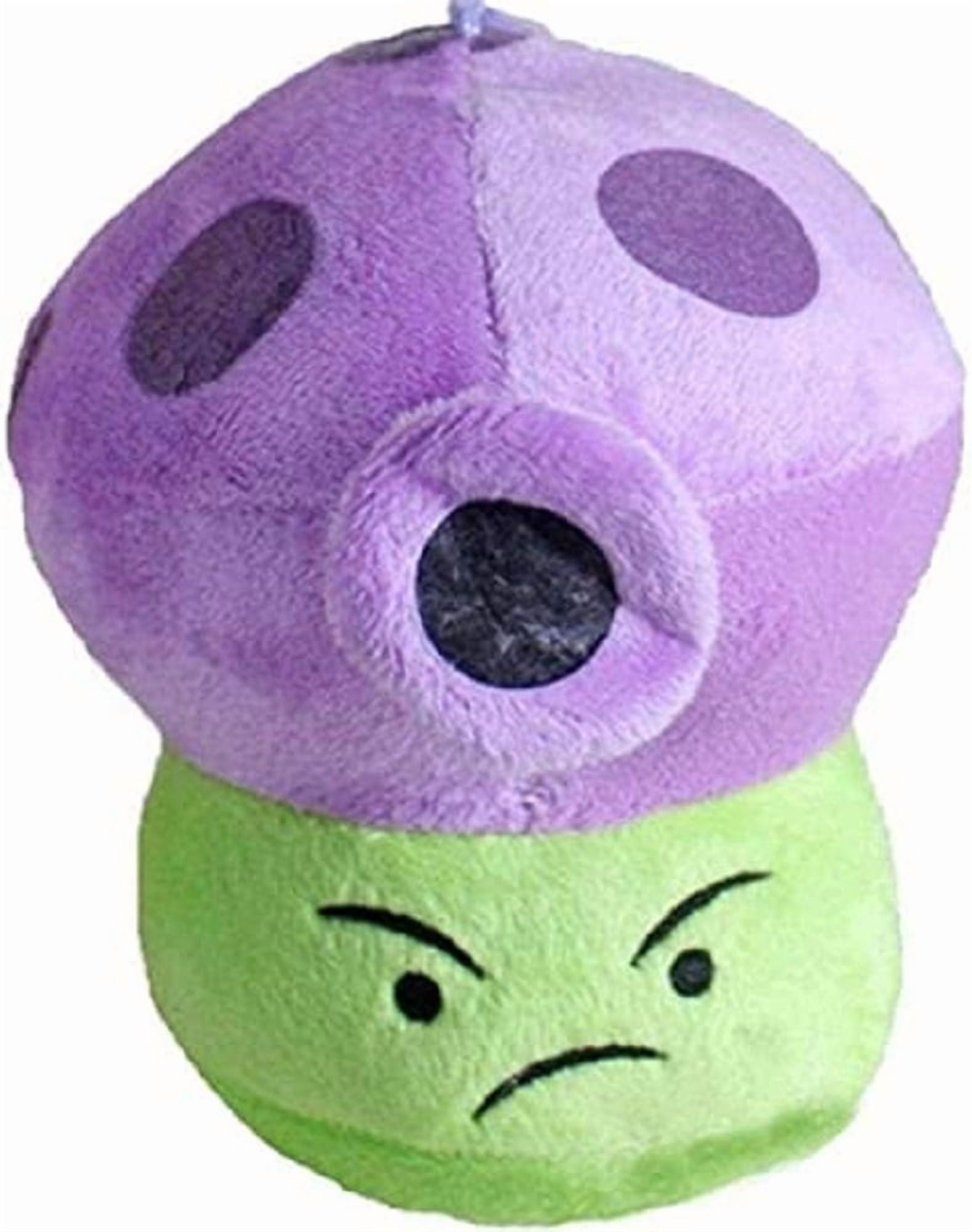 7 Inches Mushroom Plush PVZ Game Stuffed Animals and Purple Spray ...
