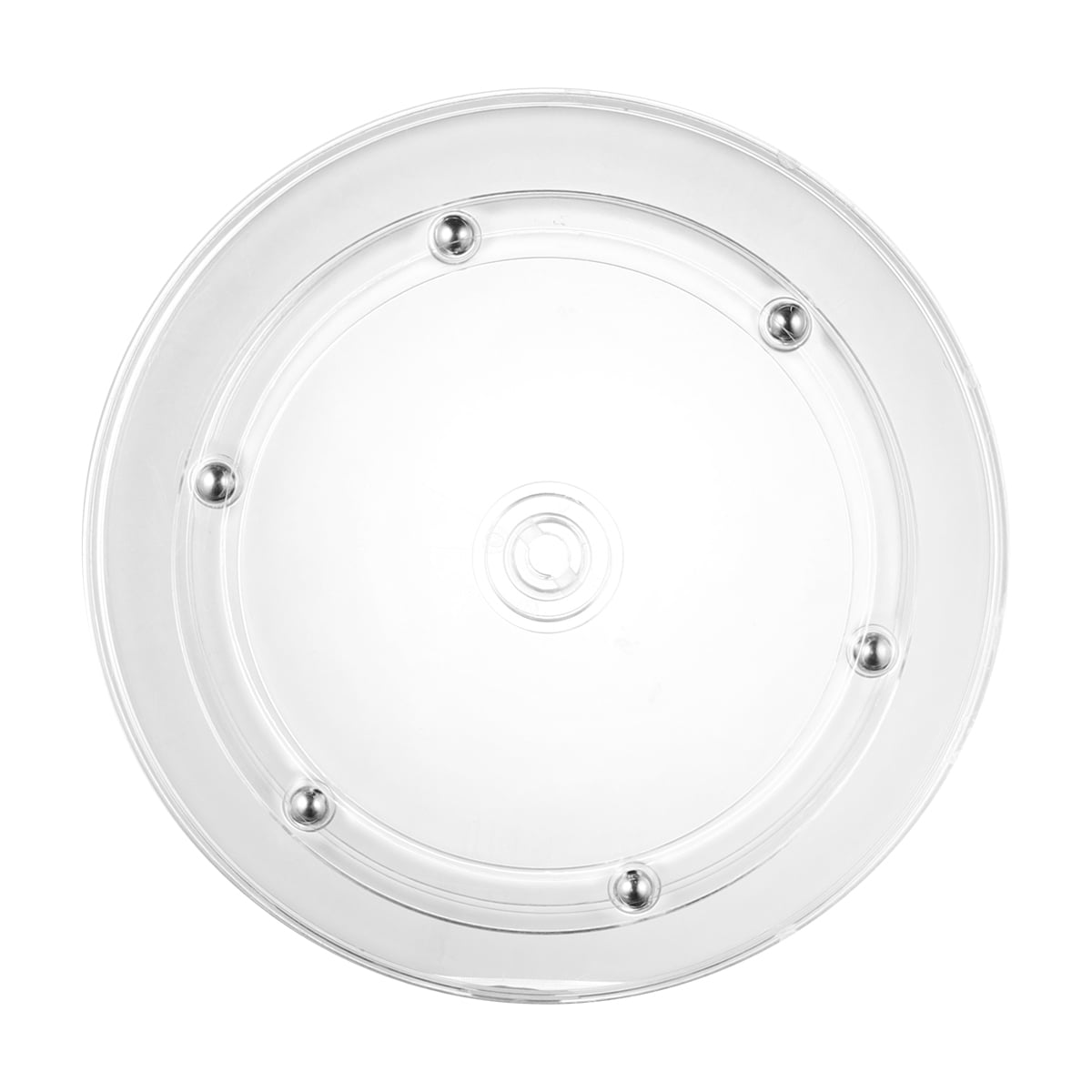 FONDOTIN Rotating Cake Stand Transparent Bakery Display Turntable for ...