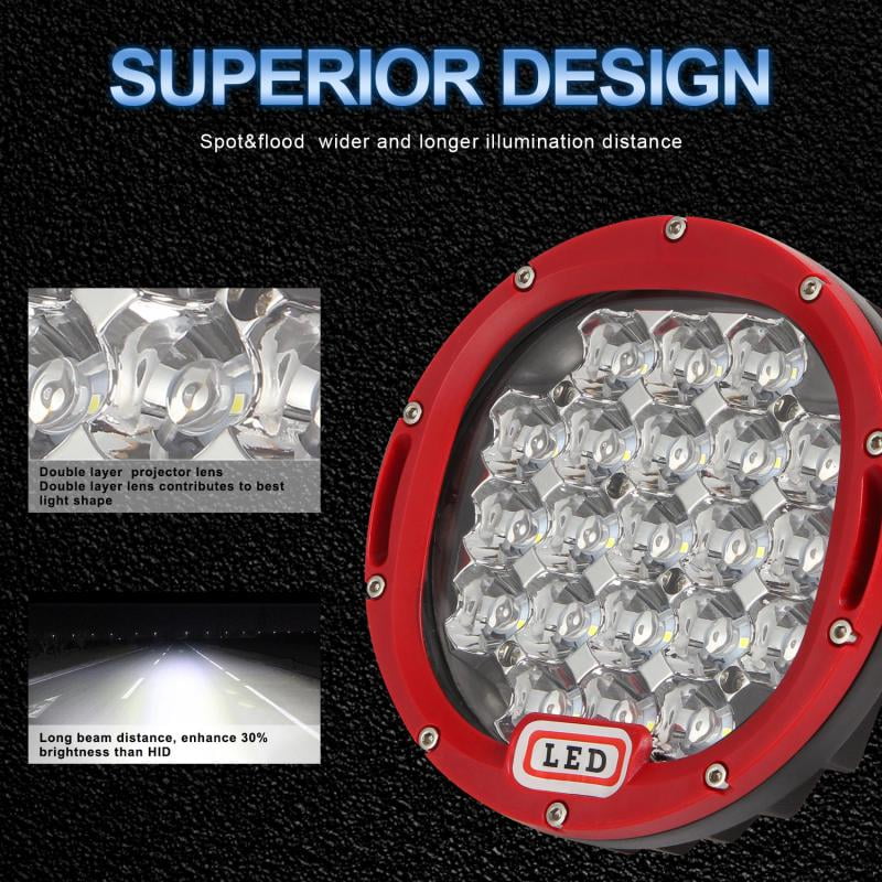 7 Inches Rounded 4x4 Offroad Spot LED Roof Work Light For Off~road Car ...