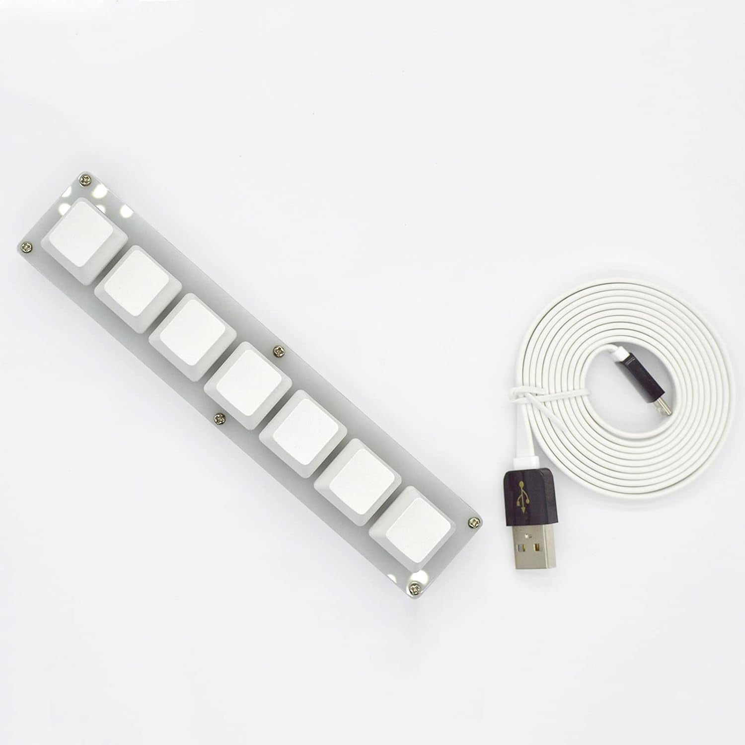 7 Keys Keyboard USB Interface Custom Macro Mini Mechanical Keyboard for ...
