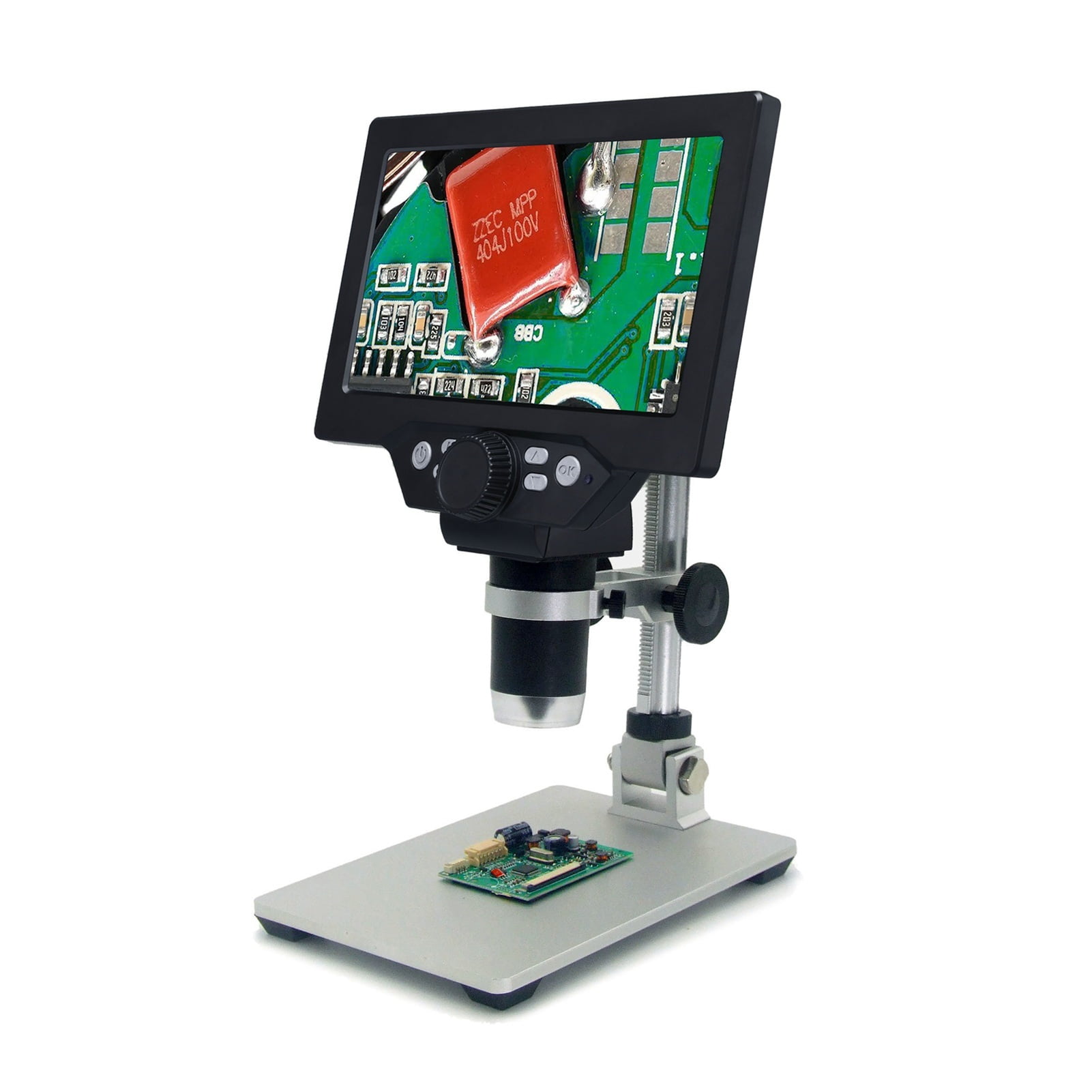 7" LCD Display USB Electronic Microscope 1200X 12MP HD Zoom Video ...