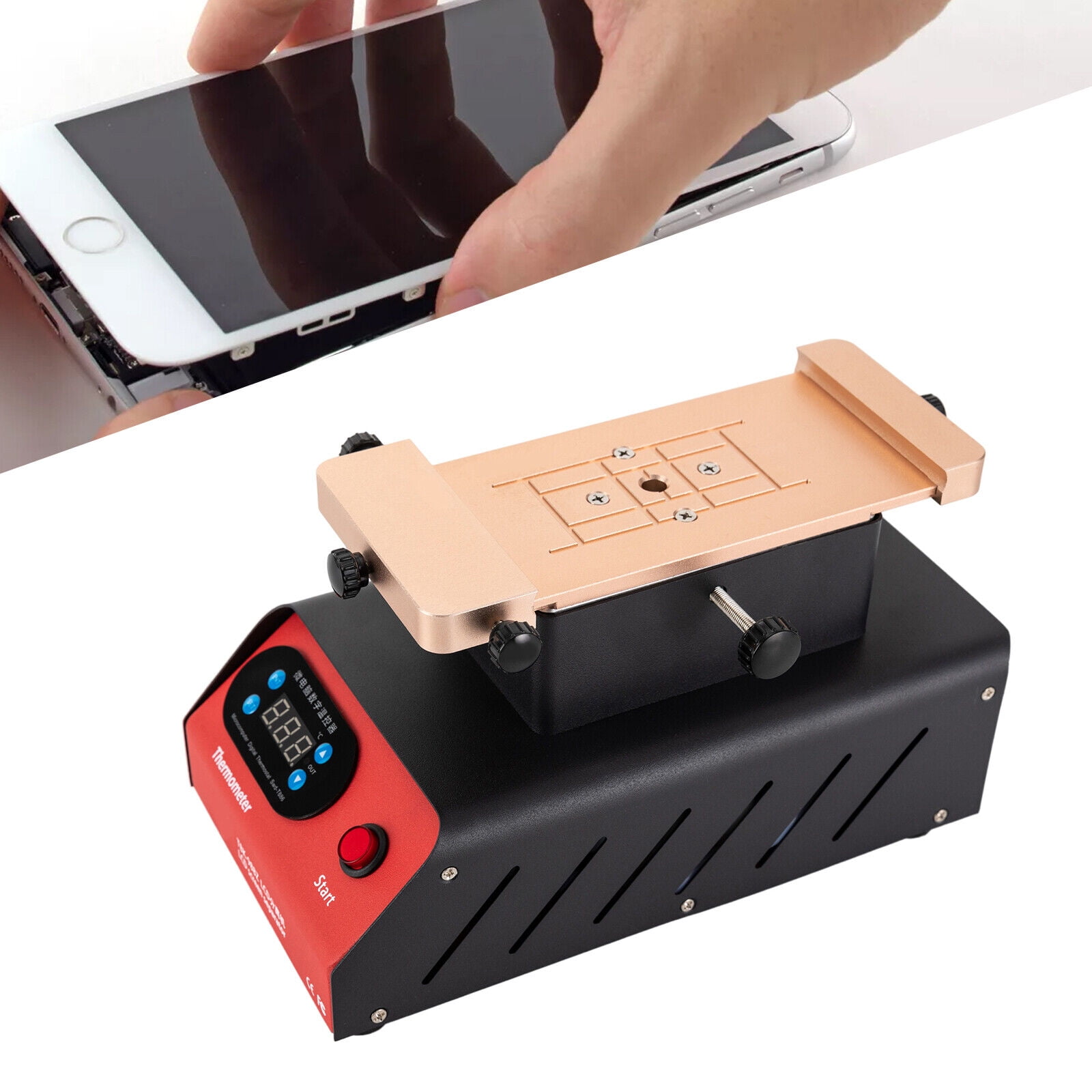 7" LCD Glass Screen Plate Separator Machine Built-in Vacuum Pump Phone ...