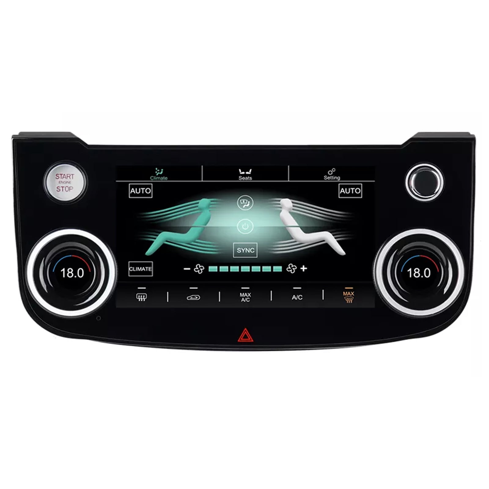7'' LCD Touch Screen A/C Panel Air Conditioning Climate Control for ...
