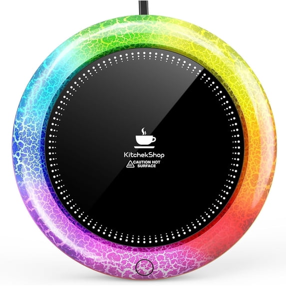 with 7 LED Color Lights – Fast Heating & High Temp, Auto On/Off Gravity ...