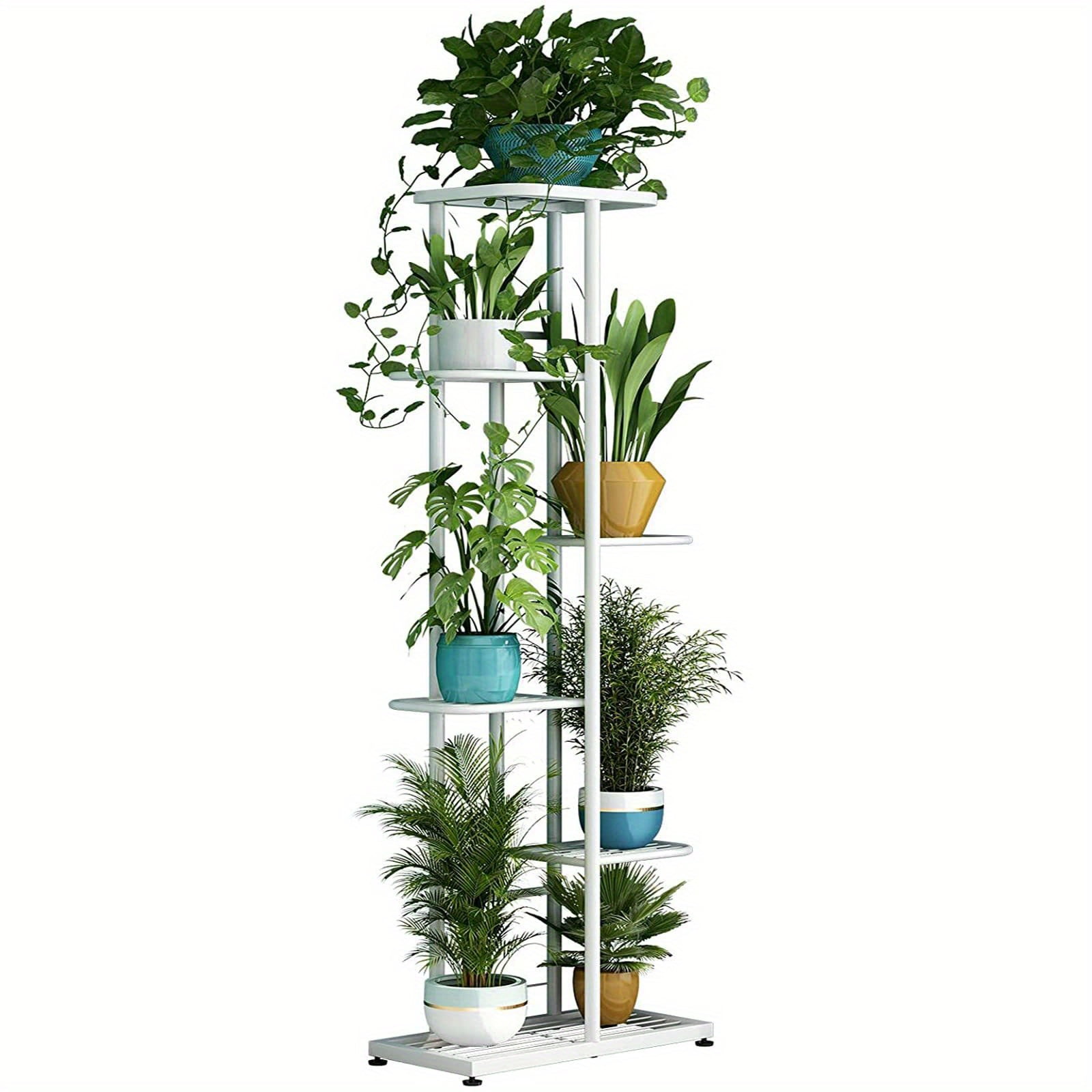7-Layer 6-Pot Metal Plant Stand (42-Inch High) - Multi-Layer Design for ...
