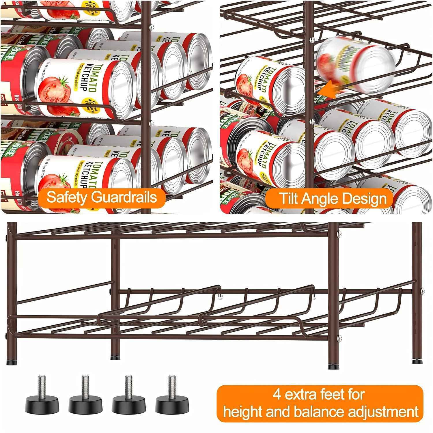 7 Layer Can Rack, Can Storage Rack, Food Storage Rack, Can Hold 84 Cans ...