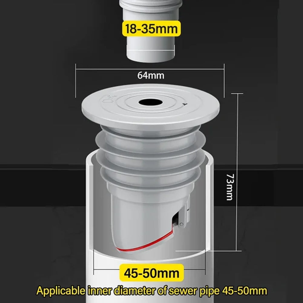 7-Layer Upgraded Silicone Drains Sewer Pipe Sealing Ring | Anti-Odor ...