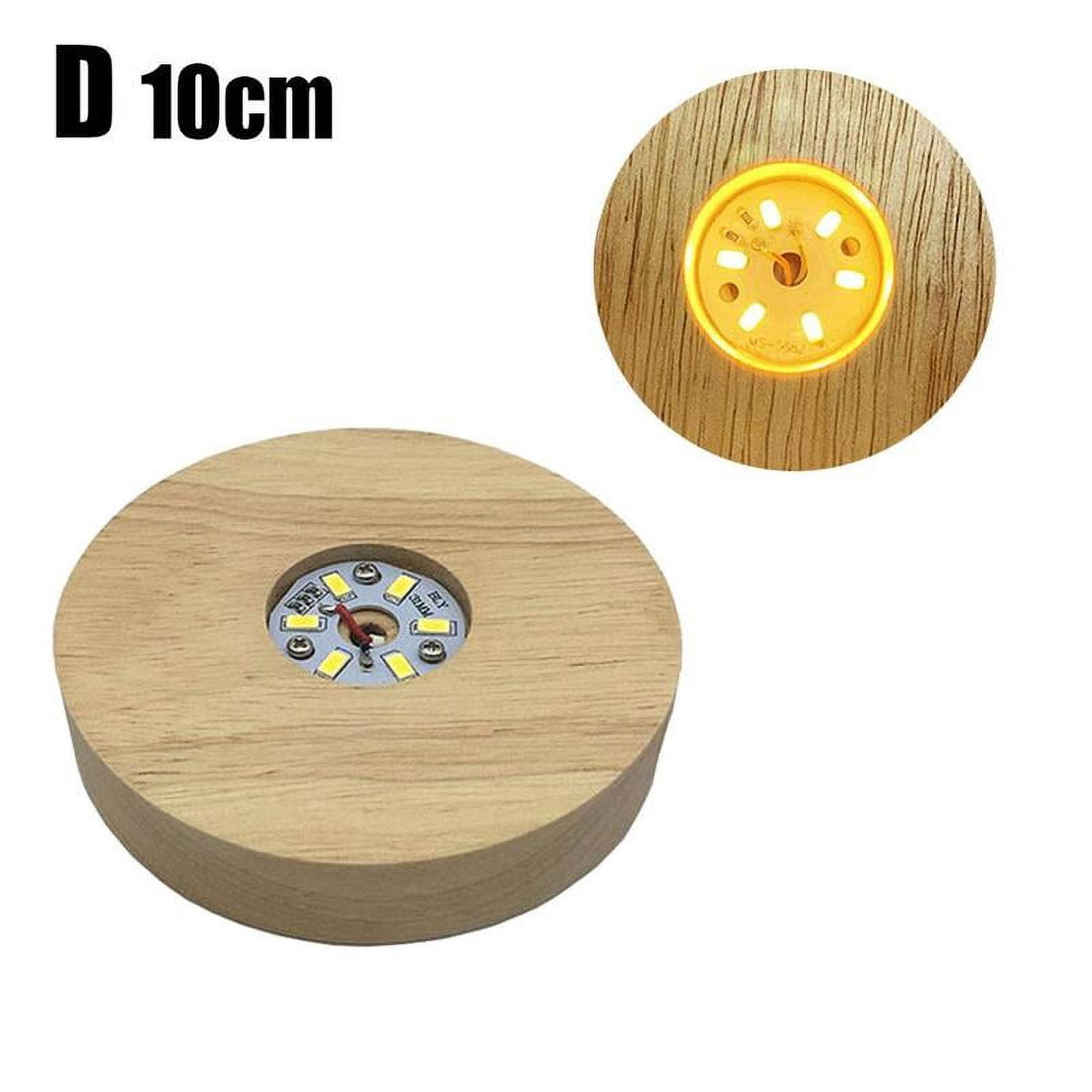 7 Led Light Unique 3d Electric Usb Light Base Crystal Display Stand ...