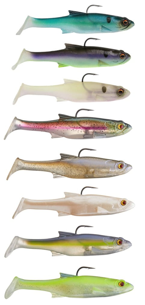 7" Loaded Daingerous Swimbait Shallow Runner - Black Black Shad ...