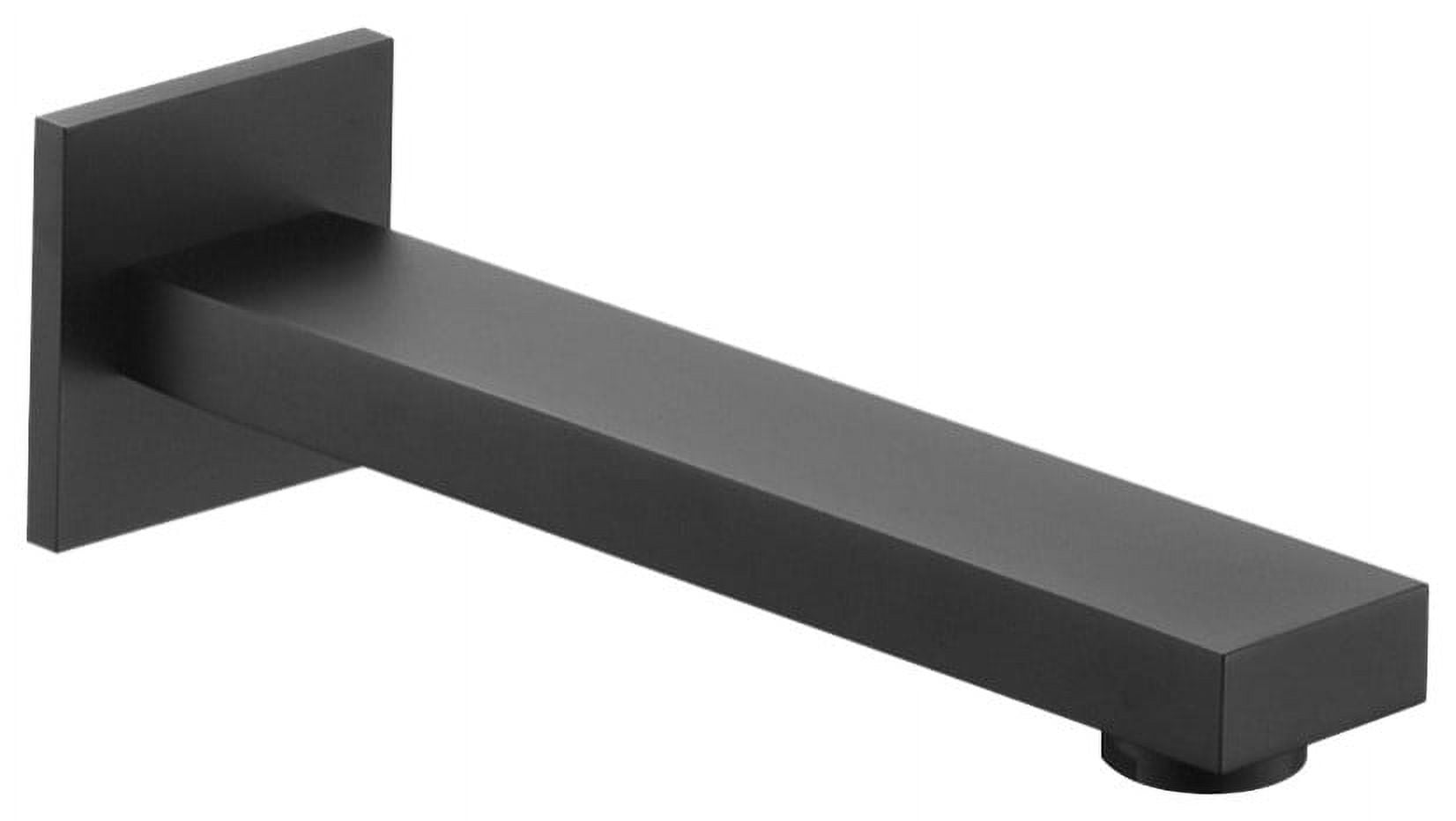 7" Long Tub Filler Spout With Aerator, Matte Black Finish - Walmart.com