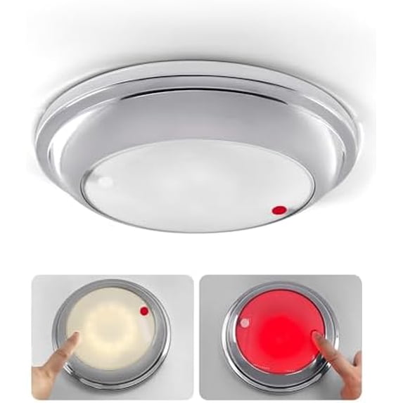 7" Marine Dome Light | Boat Ceiling Top LED Red and White Dual Color ...