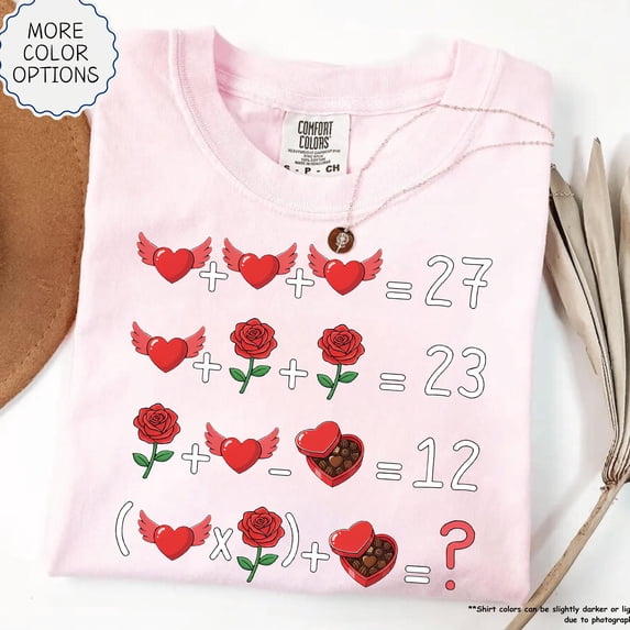7 Math Teacher Valentines Day Shirt Funny Math Teacher Valentine Shirt ...