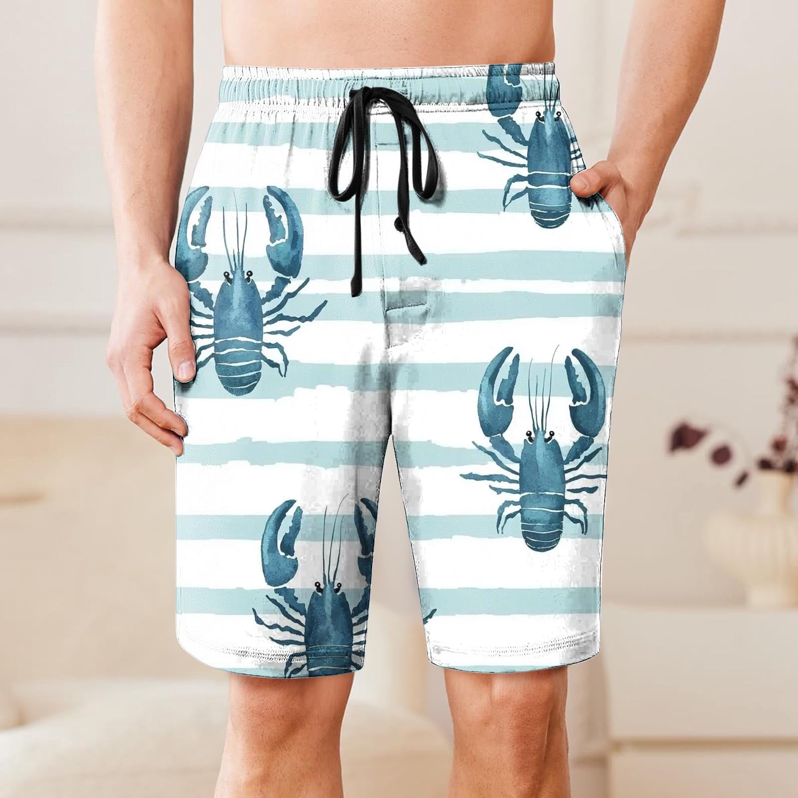 7" Men's Board Shorts Swimwear No Mesh Lining - Swim Trunks Surf Shorts ...