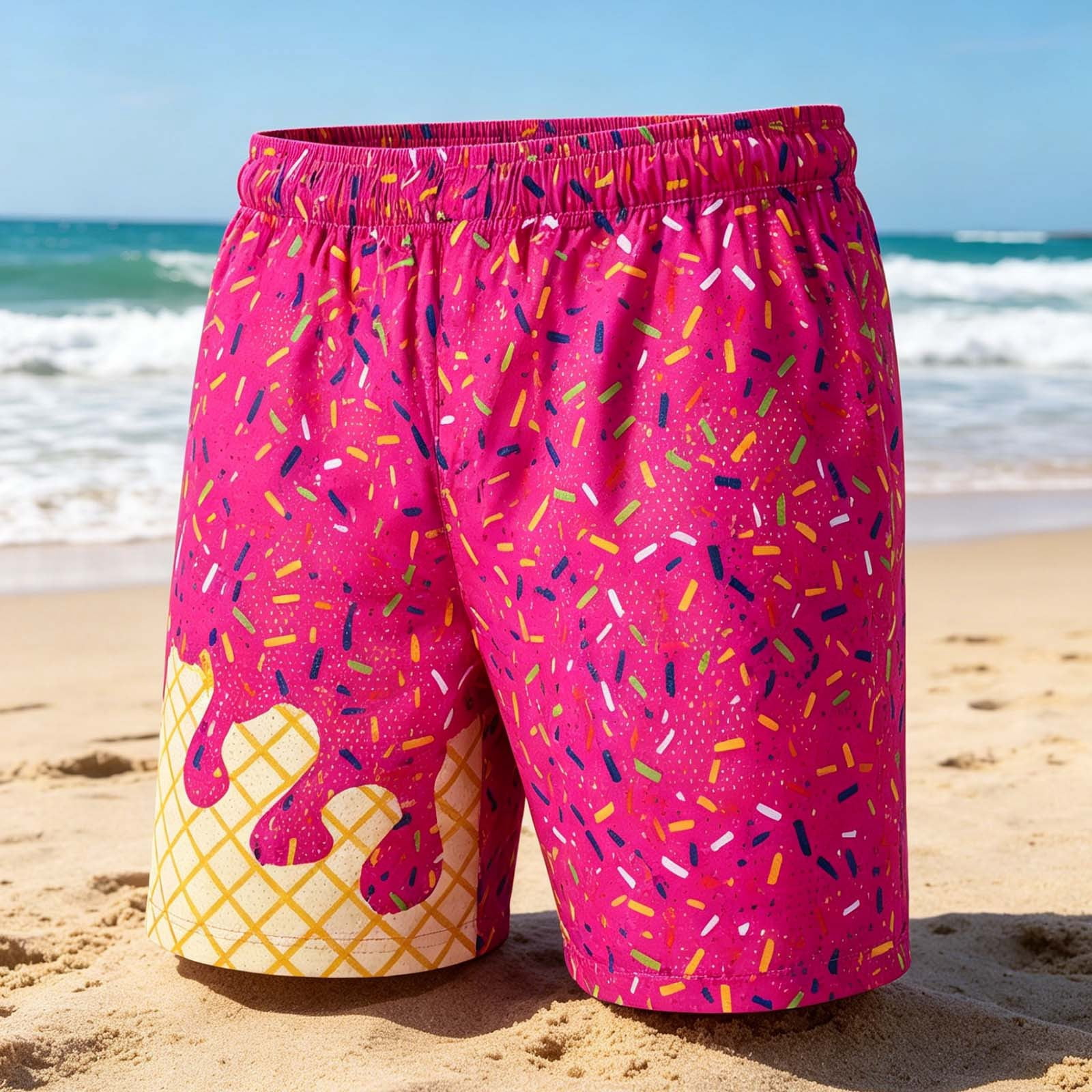 7" Men's Board Shorts Swimwear No Mesh Lining - Swim Trunks Surf Shorts ...