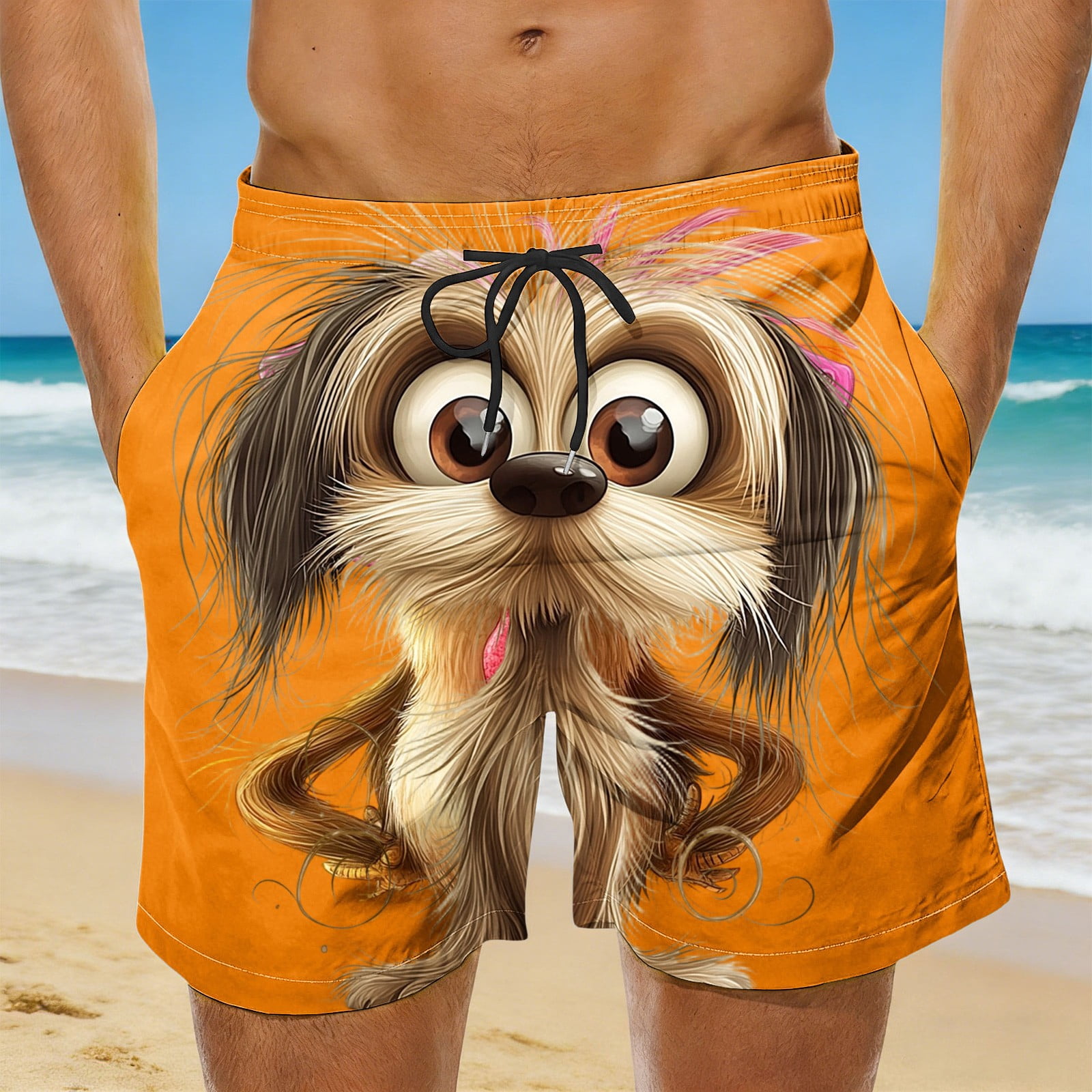 7" Men's Board Shorts Swimwear No Mesh Lining - Swim Trunks Surf Shorts ...