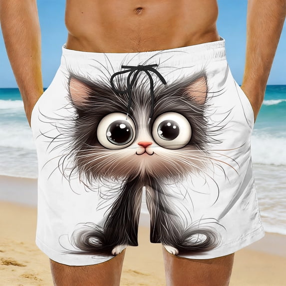 7" Men's Board Shorts Swimwear No Mesh Lining - Swim Trunks Surf Shorts ...