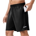 7" Mens Athletic Shorts Elastic Waist Pockets Gym Short Sweatpants with ...