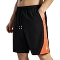 7" Mens Gym Shorts Elastic Drawstring Waist Color Block with Pocket ...