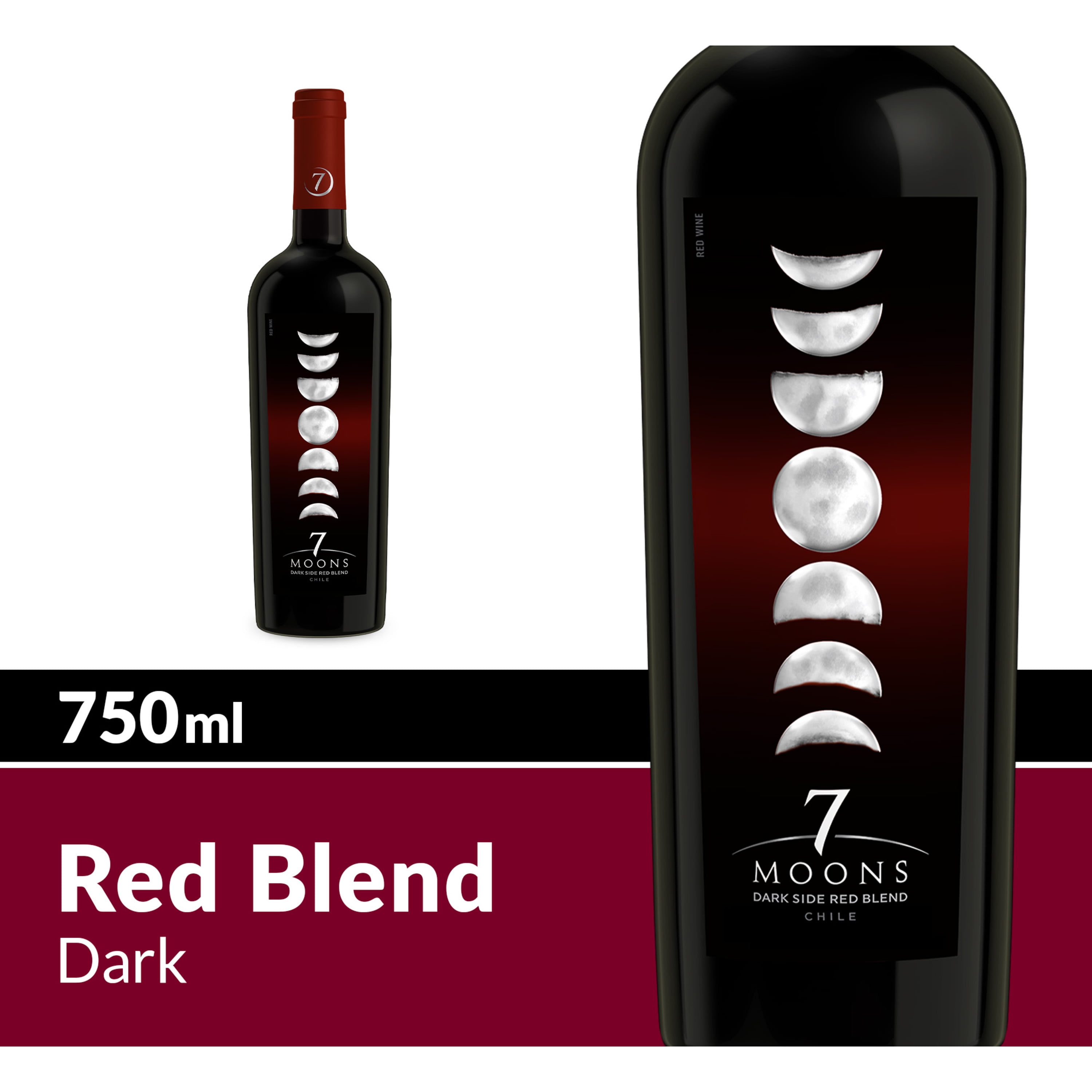 7 Moons Dark Side Red Blend Red Wine, 750 mL Bottle - Walmart.com