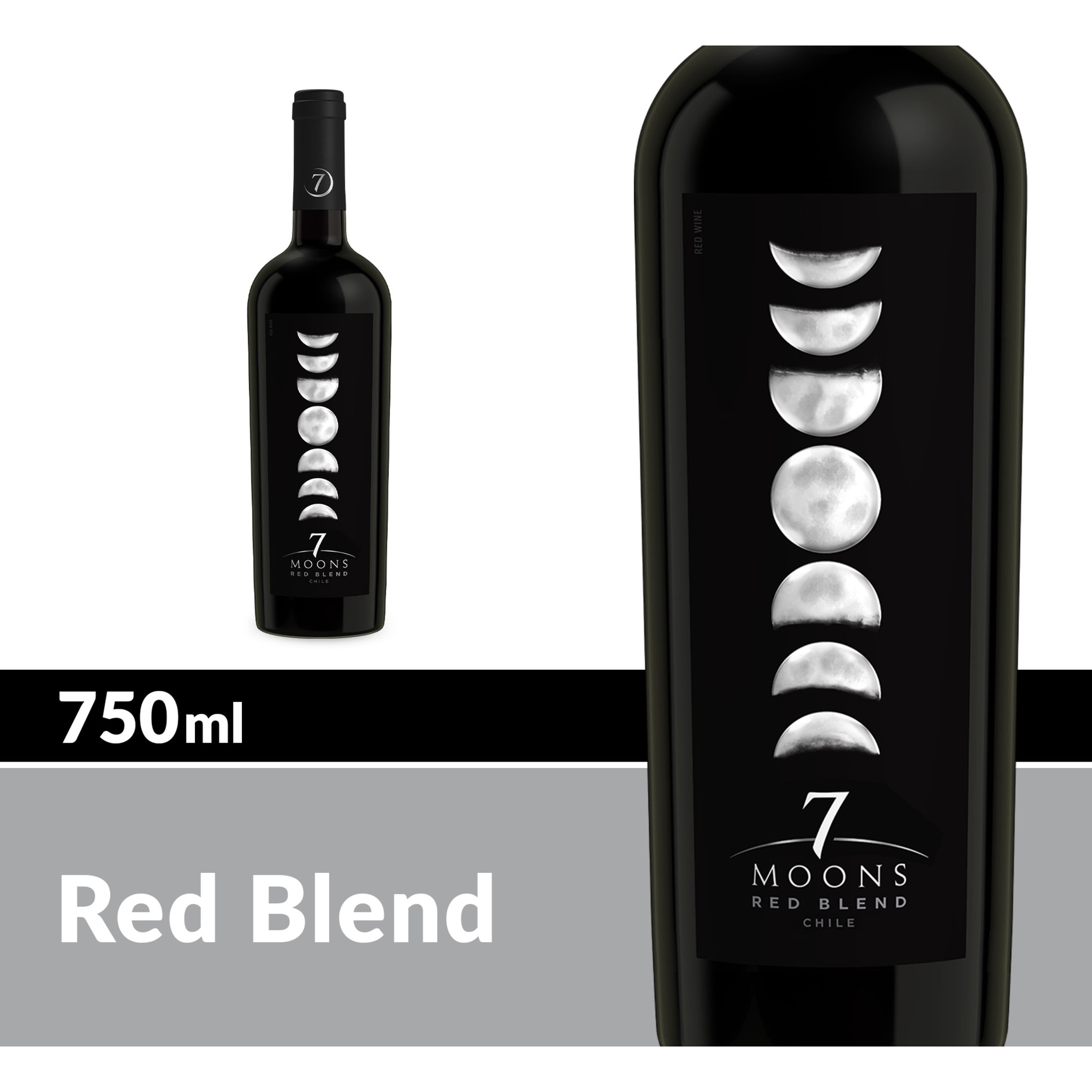 7 Moons Red Blend Chile Red Wine, 750 ml Glass, ABV 13.50% - Walmart.com