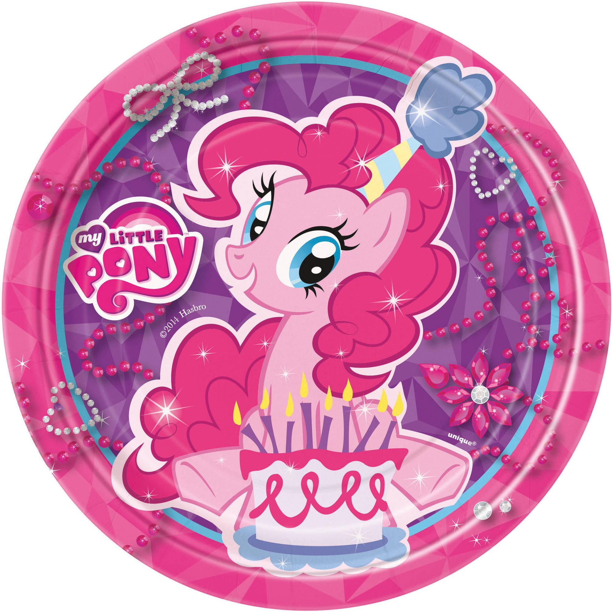 Unique Industries 7-Inch My Little Pony Party Plates, Dessert, Snacks ...