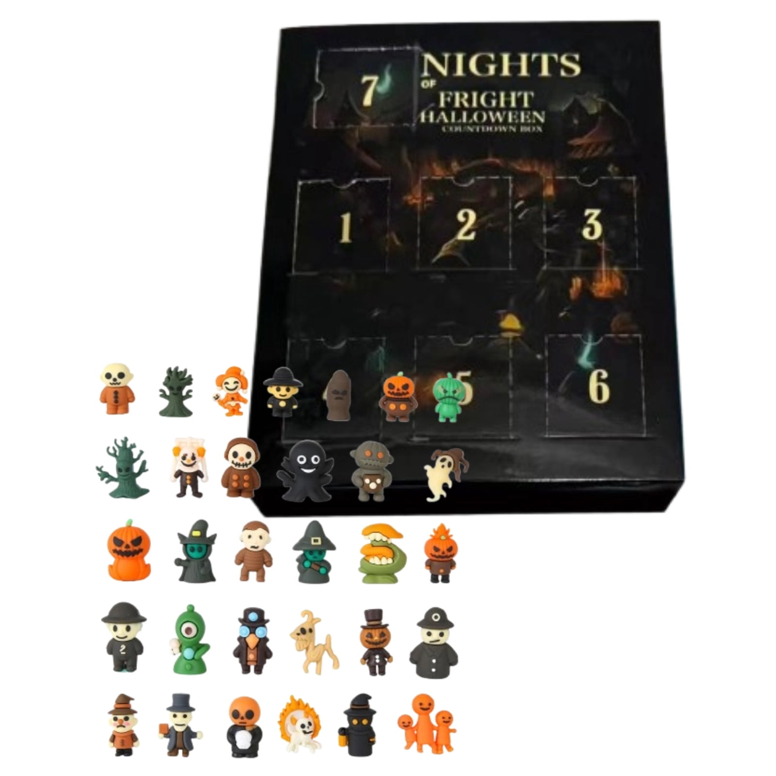 7 Nights Of Fright Halloween Countdown Box, 2025 Halloween Advent ...