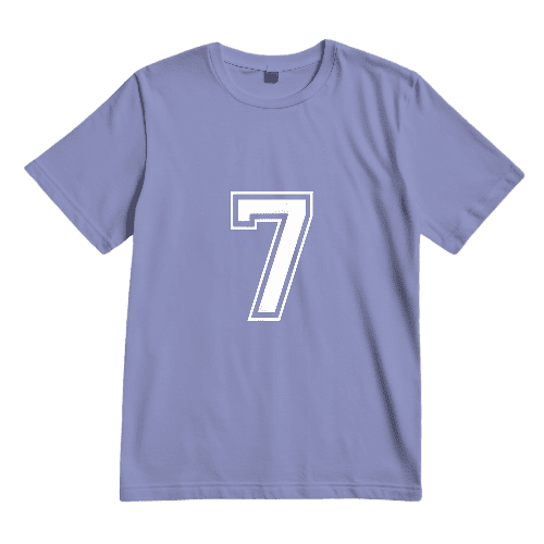 7 Number Seven Team Sports Graphic Design Matching Varsity Unisex ...
