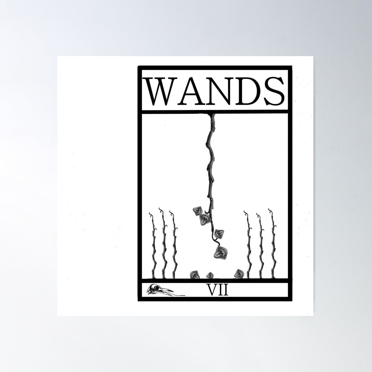 7 Of Wands Poster Wall Art, Modern Wall Decor For Living Room Bedroom ...