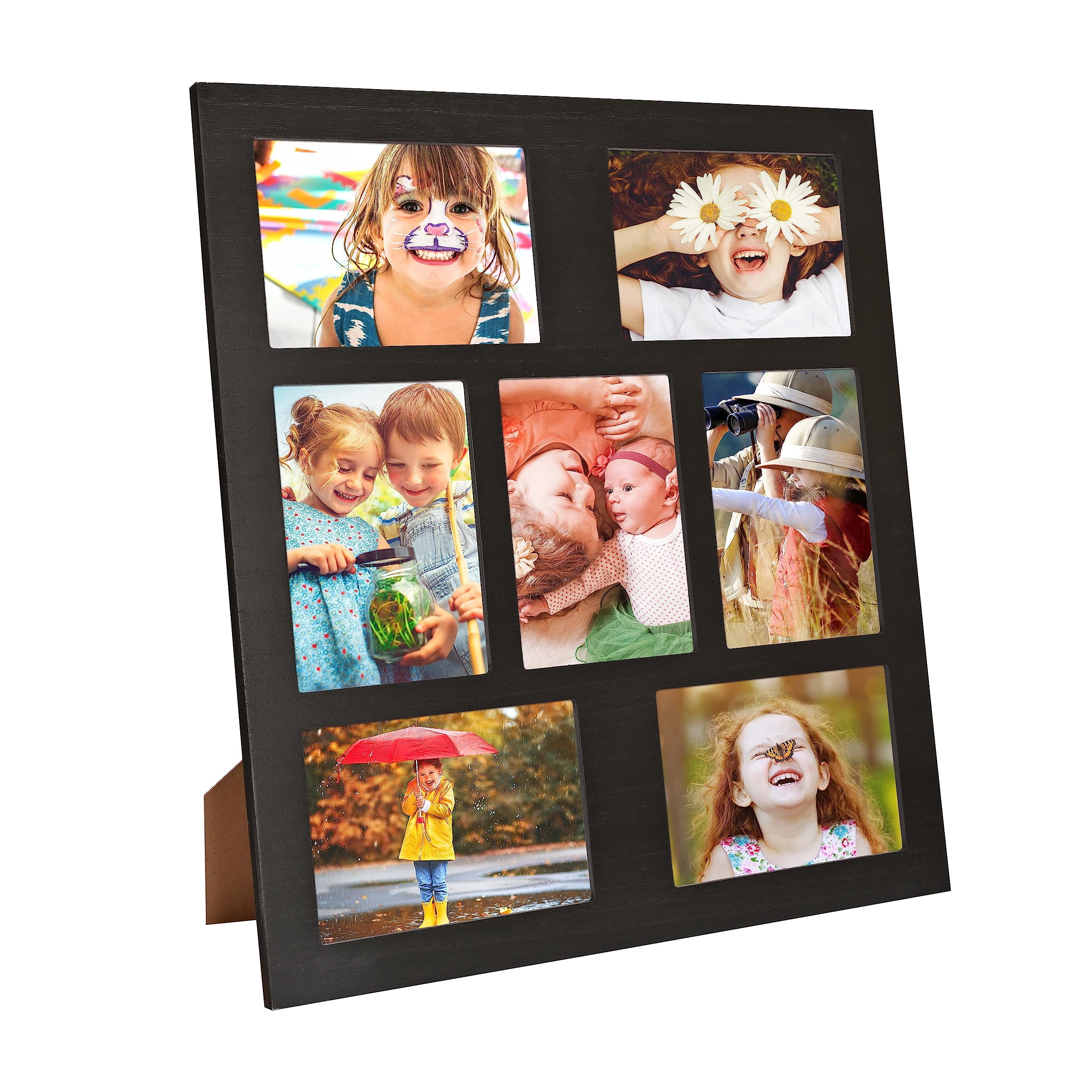 7 Opening Photo Collage Frame 5x7 Pictures, Farmhouse Style Wall Decor ...