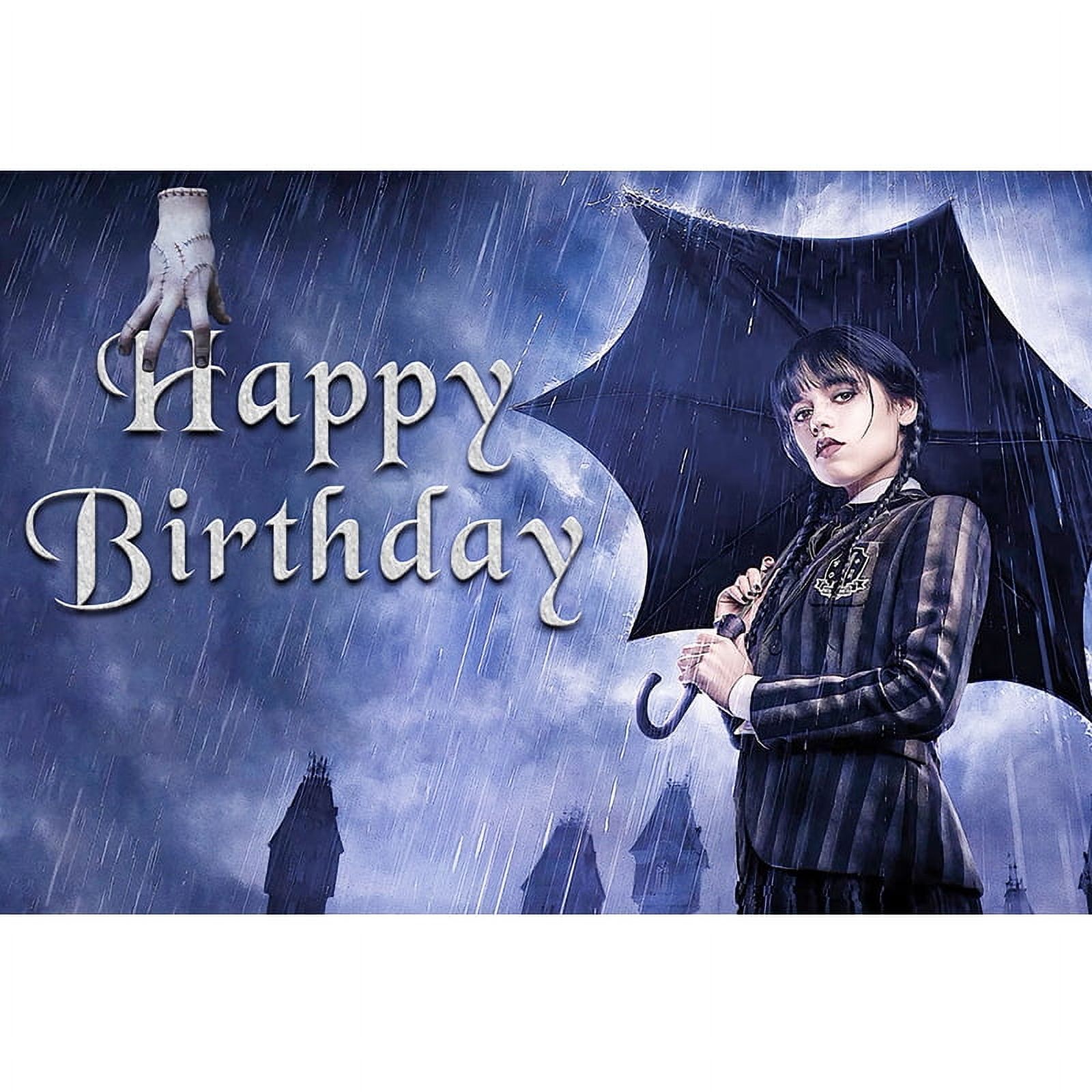 7 Options Wednesday Addams Backdrop Kids Birthday Photography ...