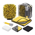 7 PCS Microfiber Car Wash Kit, Auto Detailing Wash Mitt Sponge Towel ...