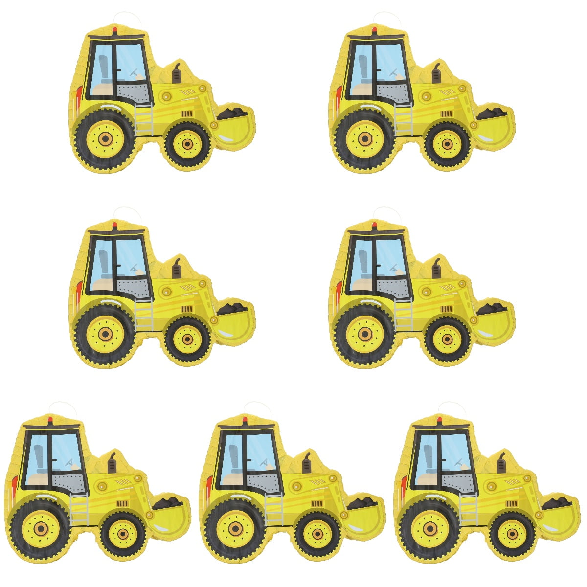 7 PCS Pinata Construction Theme Party Decorations Essentials Festival ...