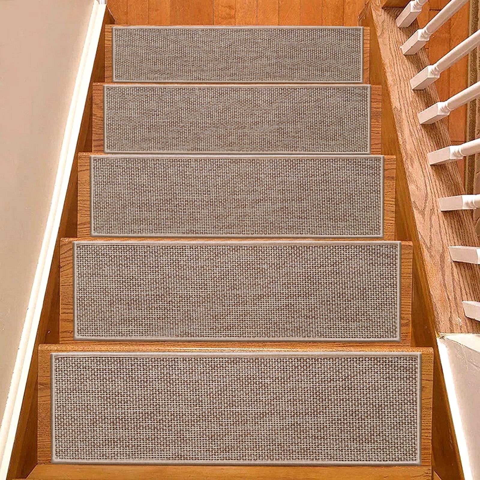 Artnice 7 PCS Stair Treads Non Slip for Wooden Steps Indoor, Stair ...
