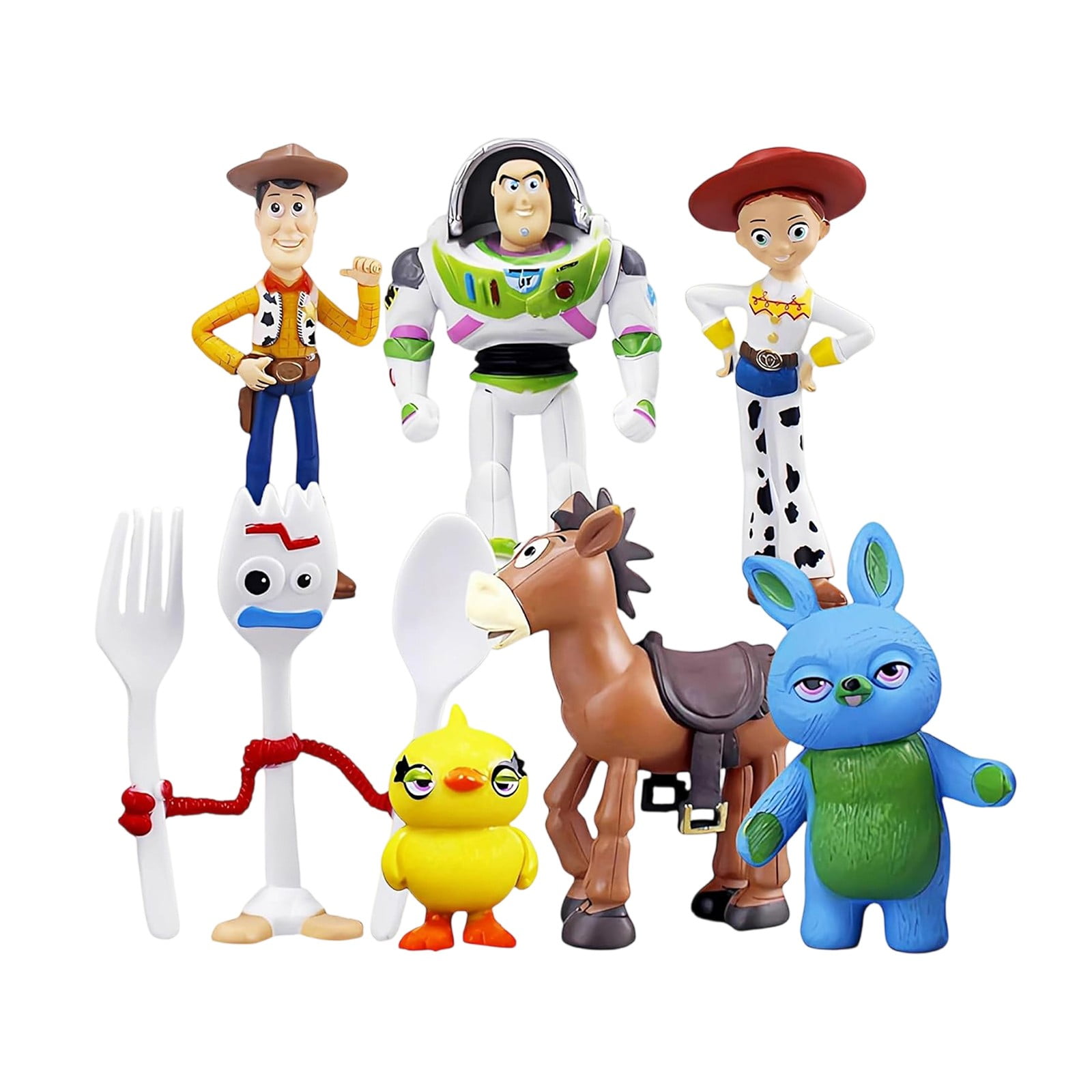 7 PCS Toys Story Animal Character Figurines Set - Including Buzz ...
