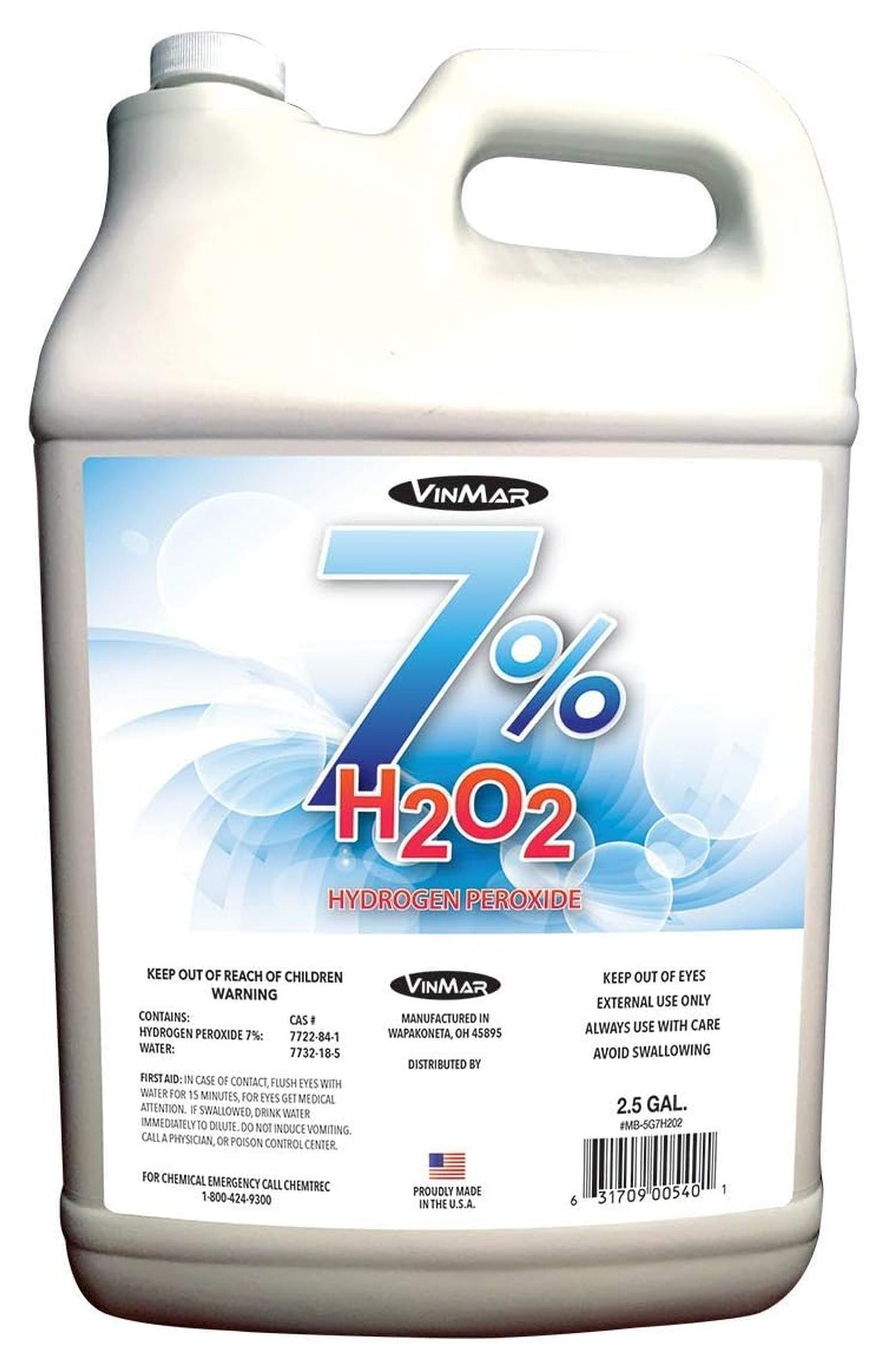 7% PEROXIDE 5 GALLON CASE WITH 2 (2-1/2) GALLON JUGS - Walmart.com