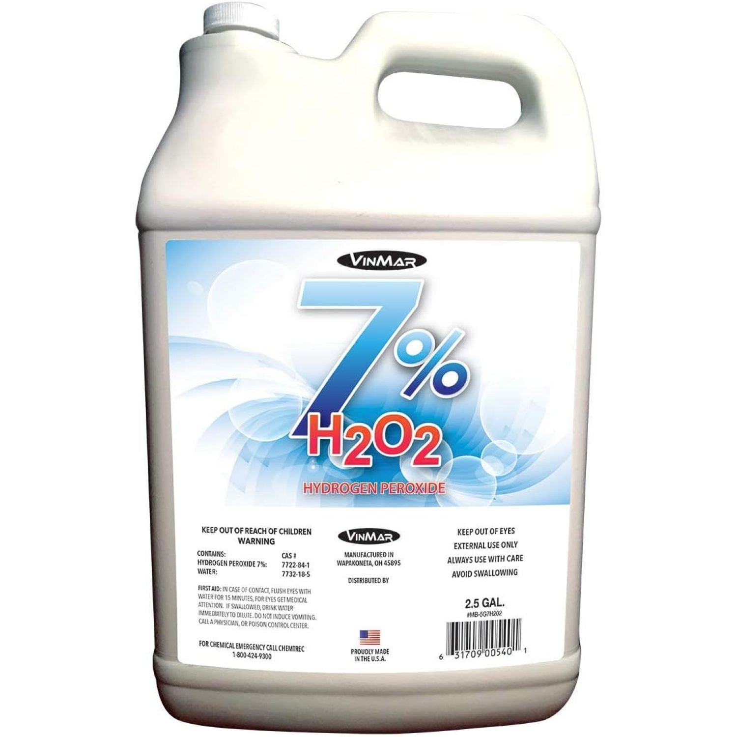 7% PEROXIDE 5 GALLON CASE WITH 2 (2-1/2) GALLON JUGS - Walmart.com