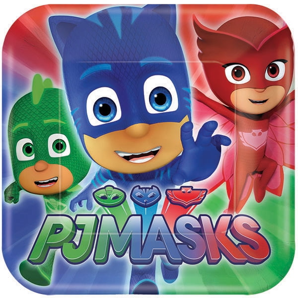 7" PJ Masks Square Paper Party Plate, 8ct - Walmart.com