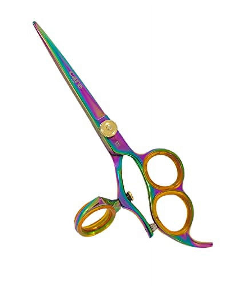 7" PROFESSIONAL CARE 3 RING SWIVEL THUMB RAINBOW TITANIUM COATED ...